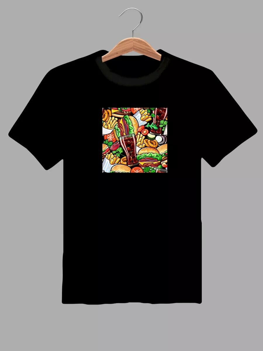 Футболка еда фаст фуд