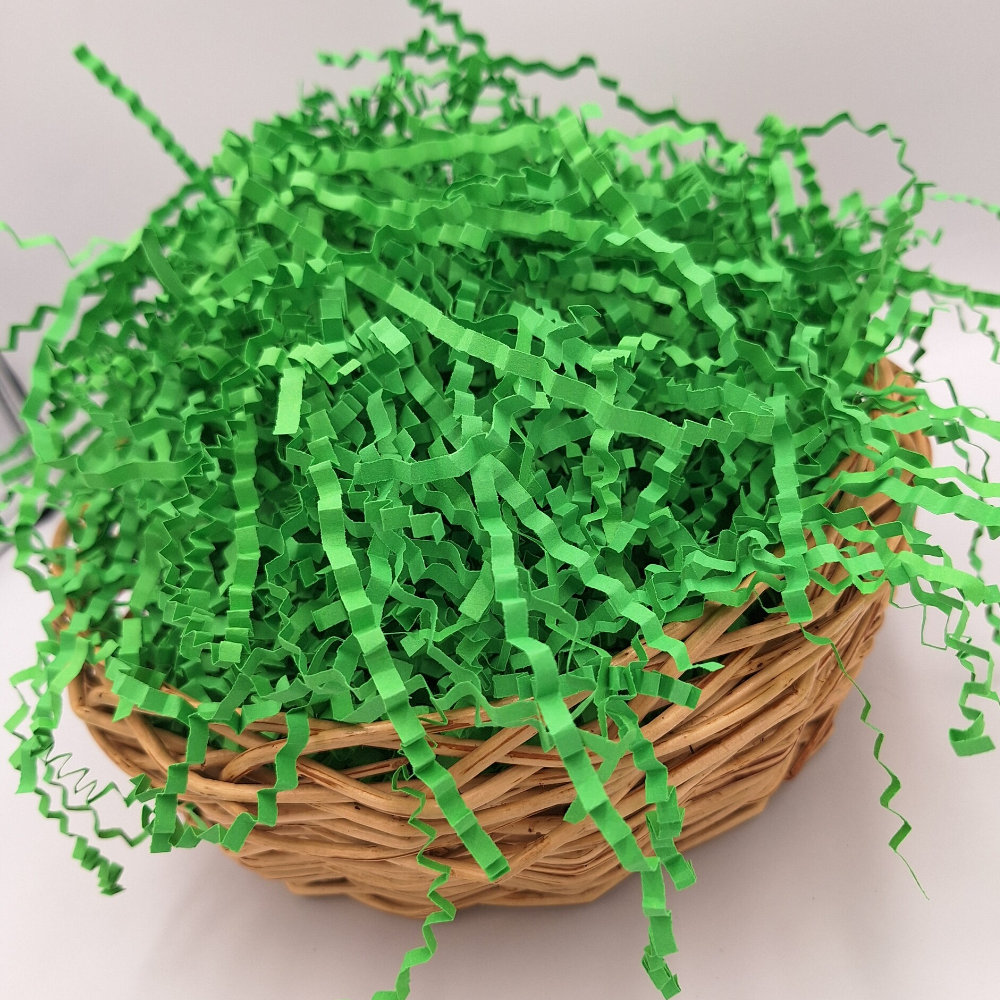 Бумажный наполнитель для подарка 50 грамм зелёный