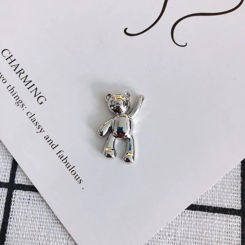 Металлические подвески мишки 10 шт. 8