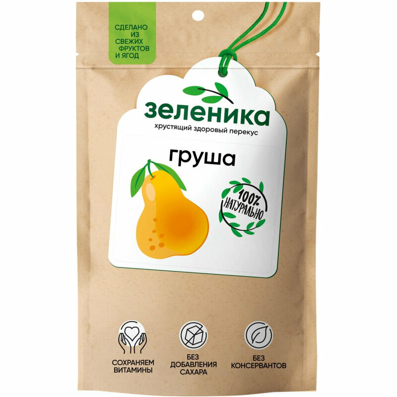 Груша Зеленика Здоровый фруктовый перекус 20 г, 2180888