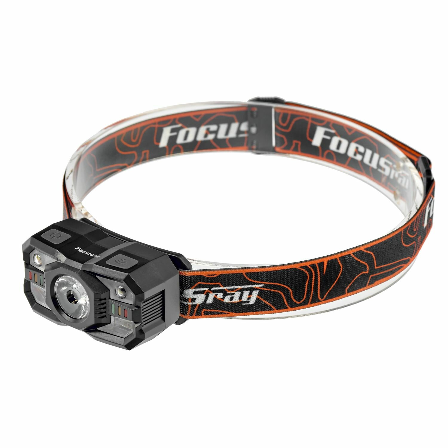 Фонарь налобный FOCUSray 1321, 200Лм, 18650 мАч, встроенный аккумулятор, USB-зарядка