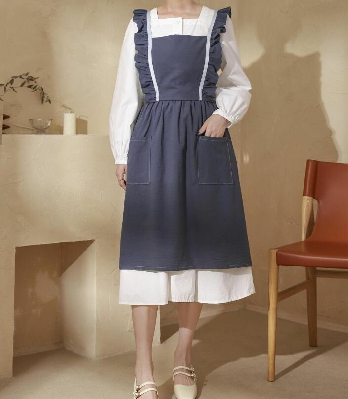 Фартук водоотталкивающий универсальный рабочий для парикмахеров флористов поваров официантов бариста кухни