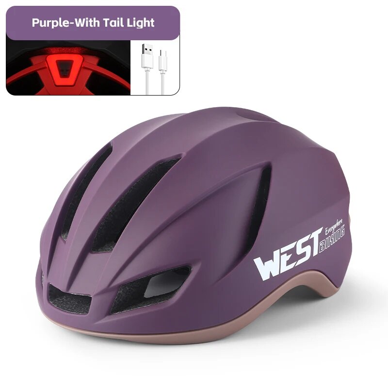 Велошлем West Biking KC Verification Фиолетовый, Dark Purple