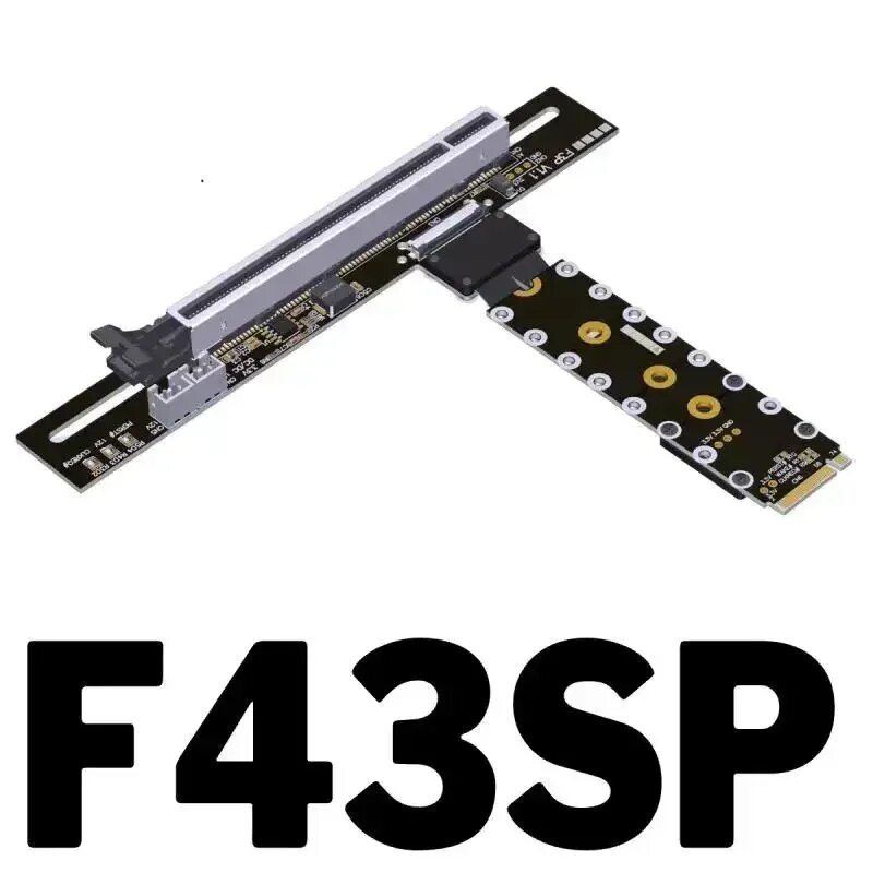 ADT-Link PCIe 5.0 M.2 NVMe к PCIe X16 Extender Кабель-адаптер 0.5m, F43SP