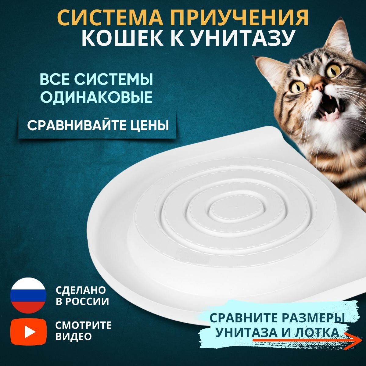 Система приучения кошек к унитазу, лоток на унитаз для котов