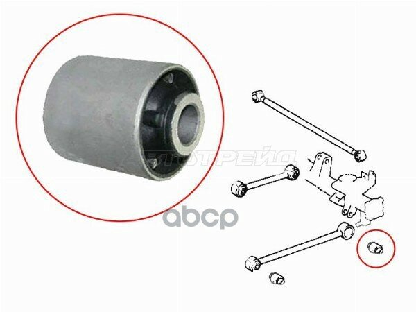 Сайлентблок рычага Toyota Land Cruiser Prado (J90) 96-02 / Hilux Surf 95-00 Sat арт. ST-48702-35070
