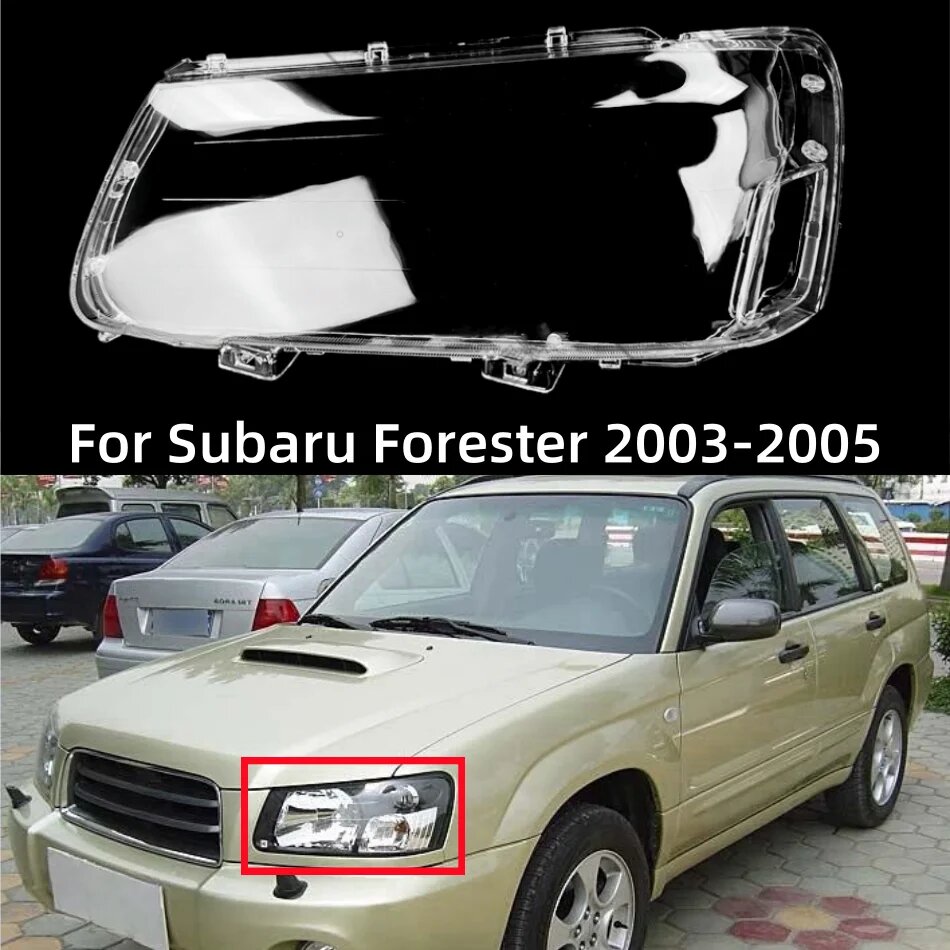 Для Subaru Forester 2003 2004 2005 запасные части для салона автомобиля стеклянные фары прозрачные анти-УФ и Антивозрастные Left and Right-A