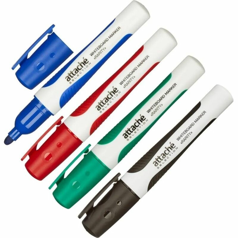 Набор маркеров для досок Attache Selection Rarity, 4 цвета, 2-3 мм