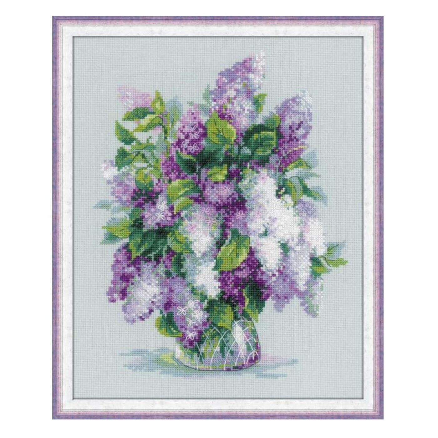 Набор для вышивания крестом RIOLIS "Сотвори Сама, Нежная сирень", 24*30 см (1447)