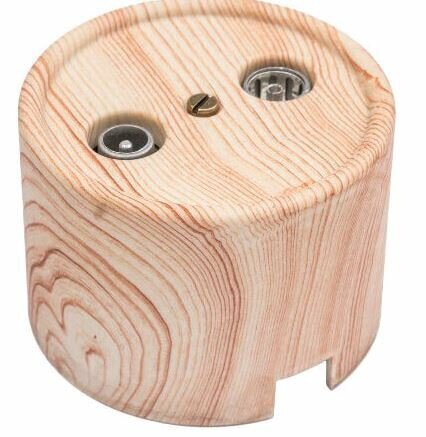 1 шт. BIRONI Карельская сосна Розетка R/TV-SAT проходная, пластик