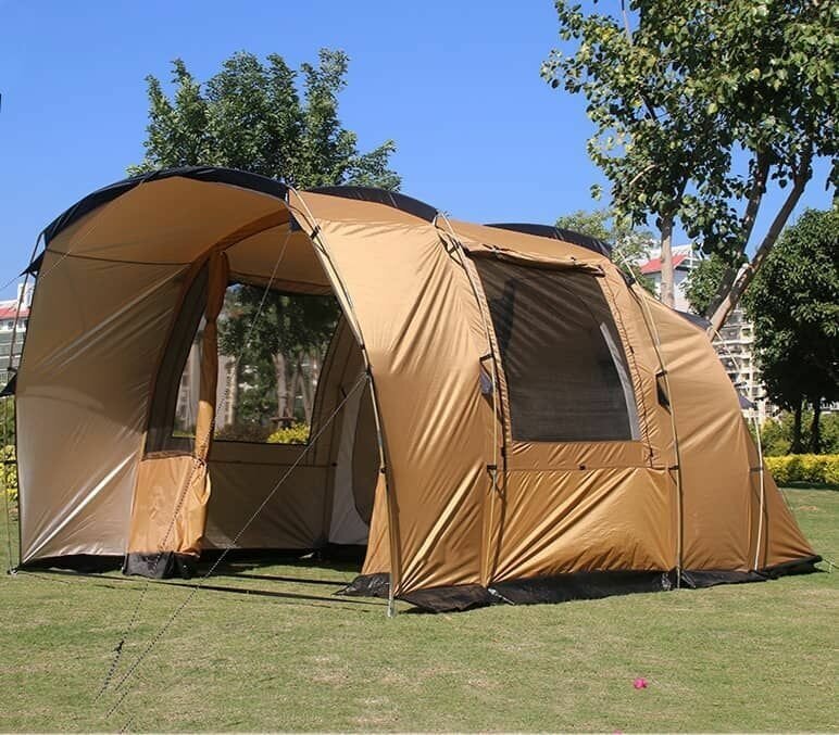 Палатка 4-6-местная высокая с тамбуром, и козырьком для кемпинга Coolwalk 5238