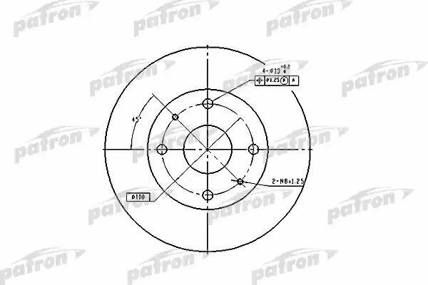 Диск тормозной передн NISSAN: 100 NX 90-94, SUNNY I 86-88, SUNNY I Traveller 82-86, SUNNY II 86-90, SUNNY II Hatchback 86-91, SUNNY II Traveller 86-91, SUNNY II