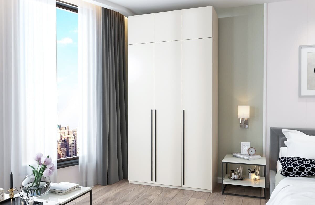 Шкаф распашной 3-х дверный с антресолью Лорена 7