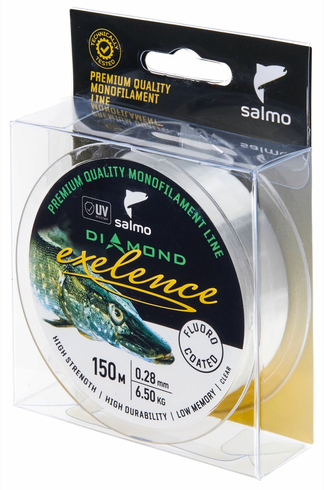 Леска монофильная Salmo Diamond EXELENCE FLUORO COATED Clear 150 м , 0.28 мм