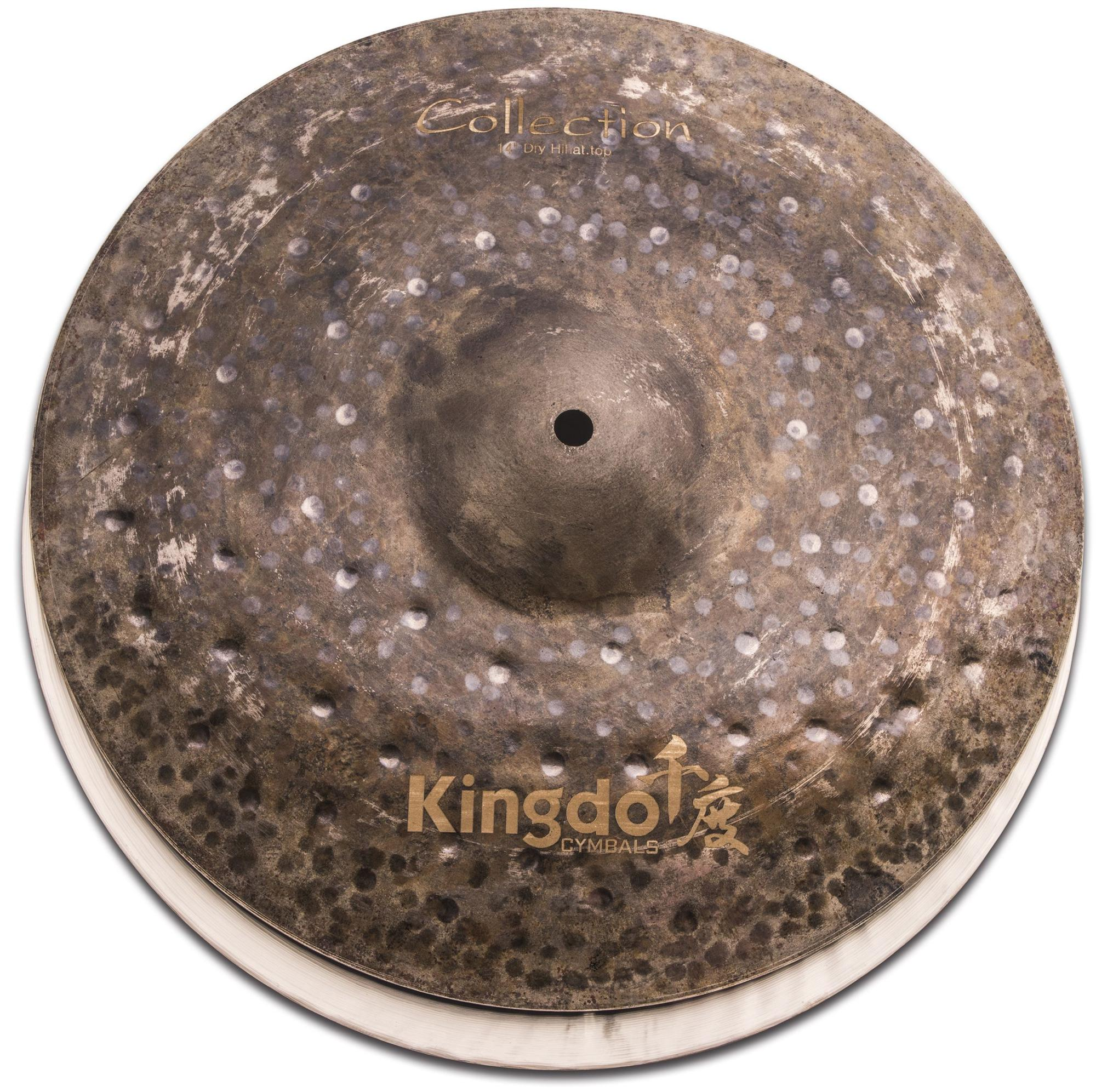 KINGDO 14" COLLECTION DRY HI-HAT - комплект тарелок hi-hat, размер 14"