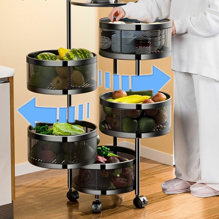 Этажерка, 5 секц, Металл, 30х30х90 см