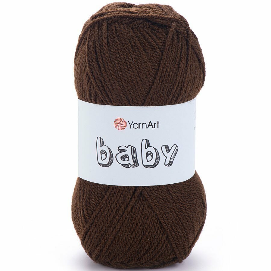 Пряжа Yarnart BABY 1182 коричневый (5 мотков)