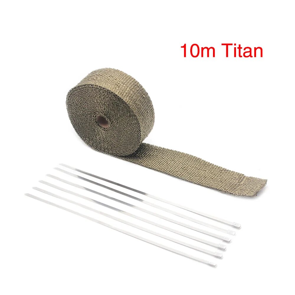 Теплозащитная лента 10M Titan для выхлопа мотоцикла