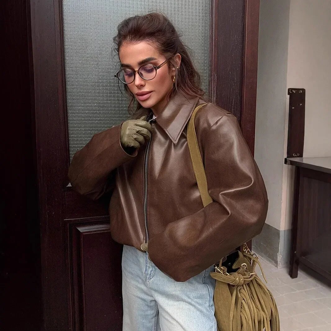 Куртка кожаная