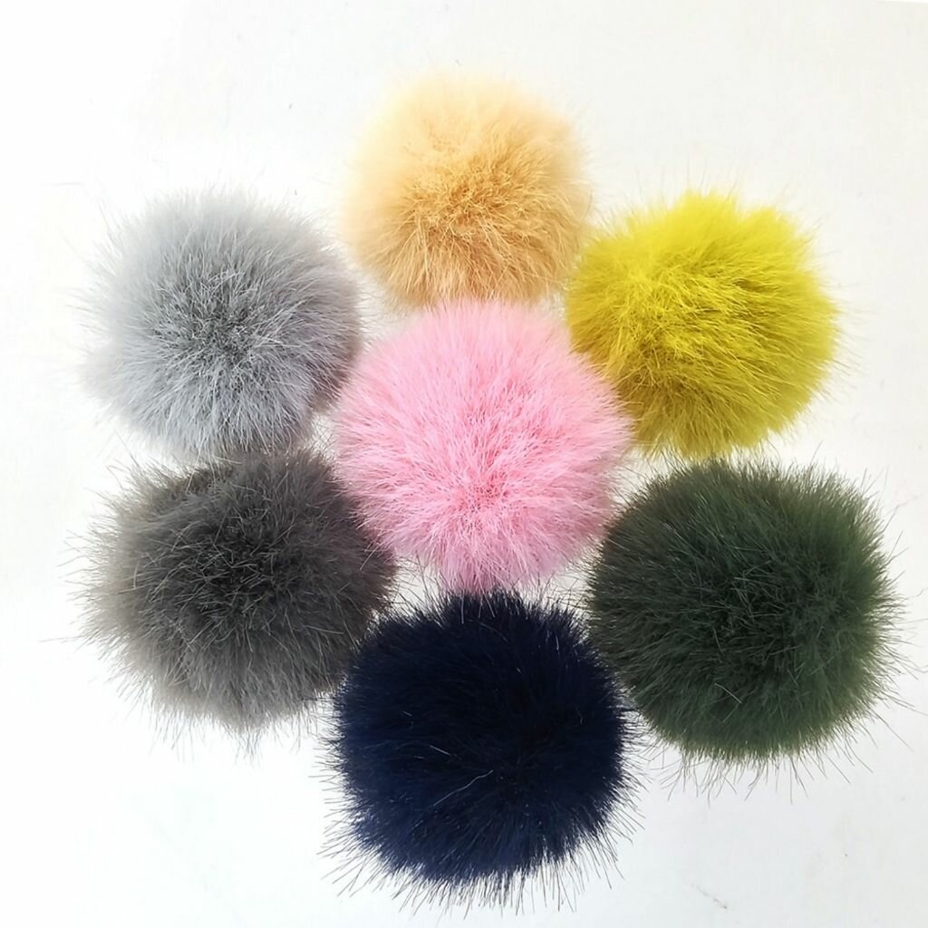 Чехол для микрофона с искусственным мехом, Синий