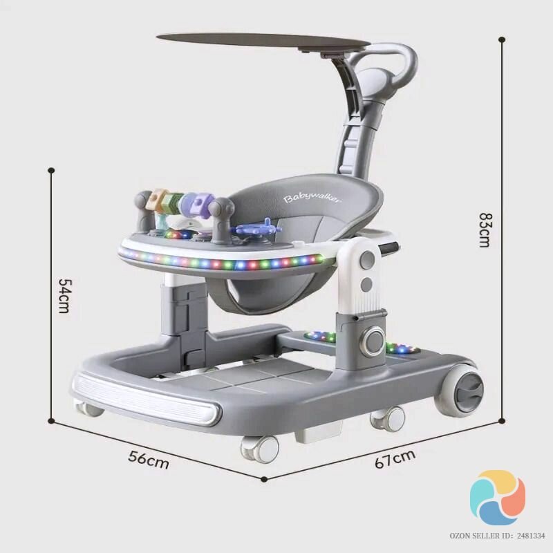 Детские ходунки, роскошные многофункциональные xодунки baby walker - Сапфирхуыз-голубо