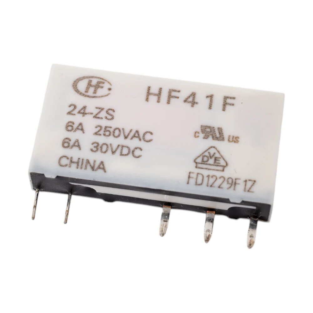 Ультратонкое реле релеон 1 перекидной контакт 6А 24В DC RP151902400, силовой тип, защита IP66, монтаж на печатную плату