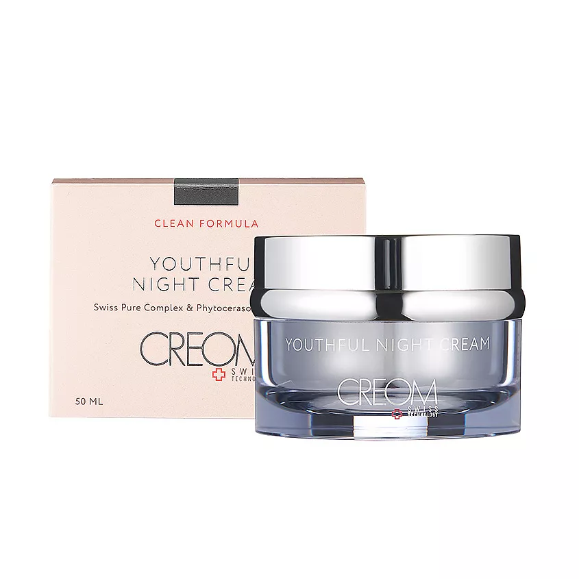 CREOM Крем ночной омолаживающий Youthful Night Cream, 50 мл