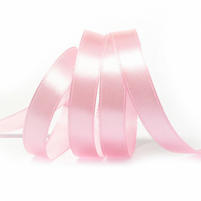 Лента атласная 1/2 (12мм) цв.3077 св. розовый уп.27,4 м