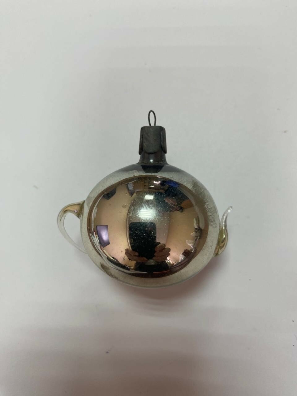 Игрушка на елку Чайник 6см Винтаж из СССР