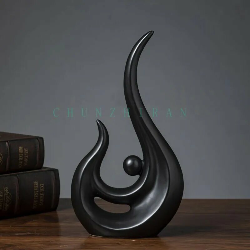 Статуэтка CHUNZHIRAN Черное (16см * 28см) модное украшение для дома, статуэтки для интерьера