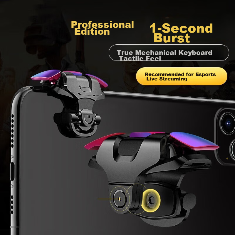 Stiger [Over 200,000 Sold] PUBG Mobile Controller, Shoulder Keyboard, Auto Four-Finger Assist, Button Mouse, Gaming Feel, Compatible with Peace Elite And Delta, Universal