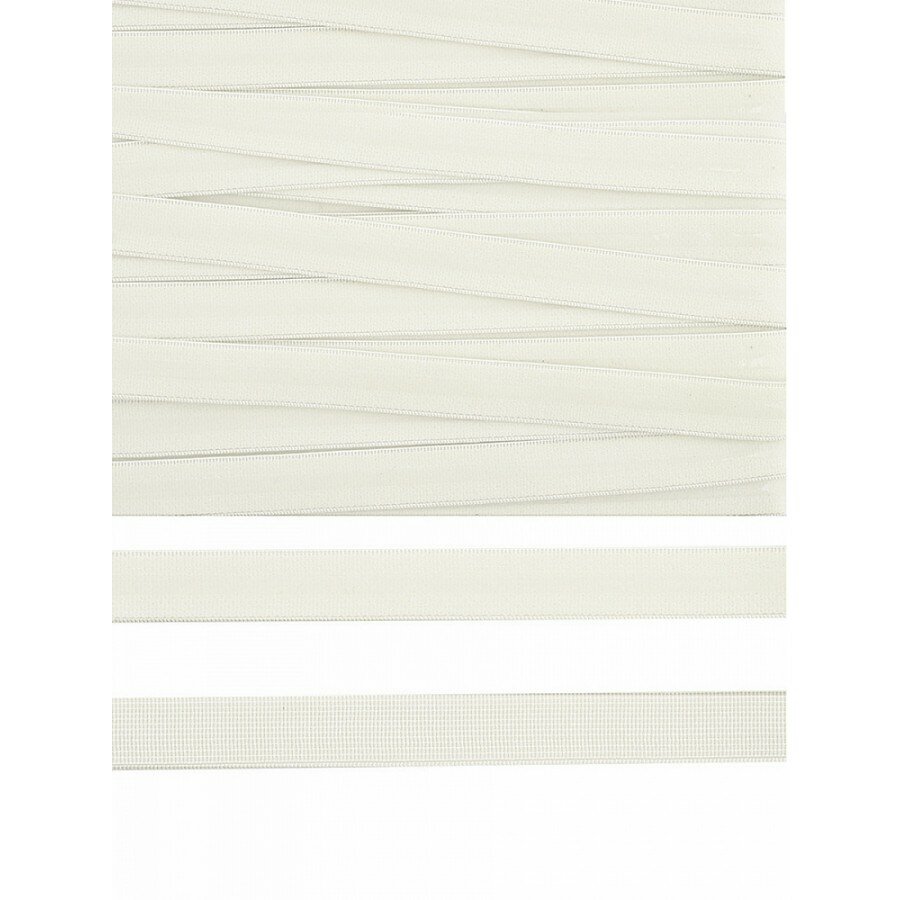 Резинка TBY бельевая с силиконом 10мм цв. F102 сумрачно-белый уп.50м