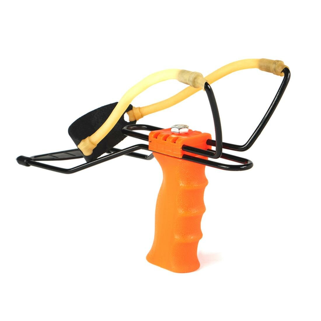 Рогатка спортивная с упором, 25 см, оранжевая, пластик/металл