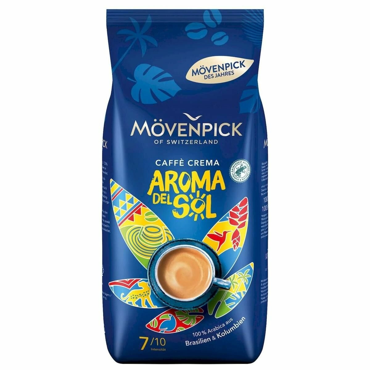 Кофе в зернах Movenpick Crema AROMA DEL SOL, 3 кг (3 шт.)