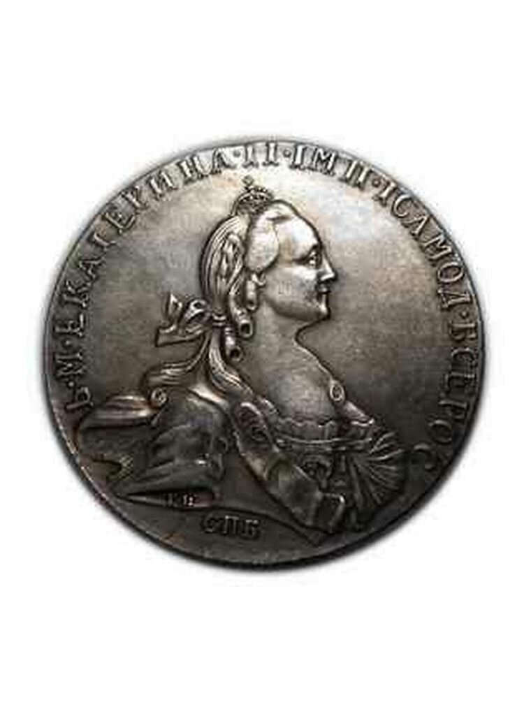 Монета рубль 1773 Екатерина II сувенирная копия монеты, нумизматика, деньги для коллекции
