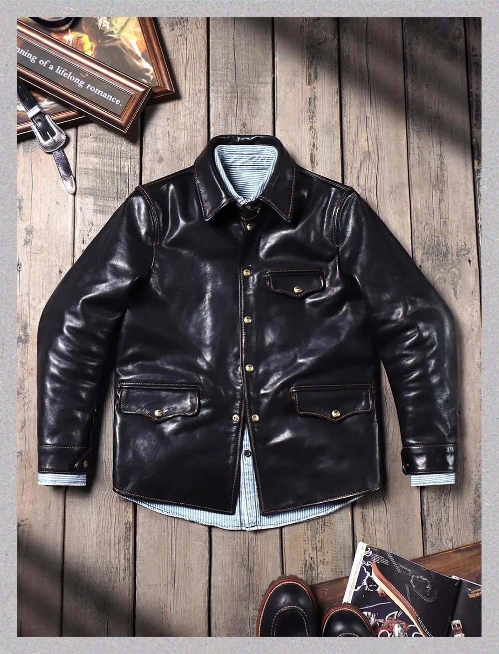 Куртка кожаная