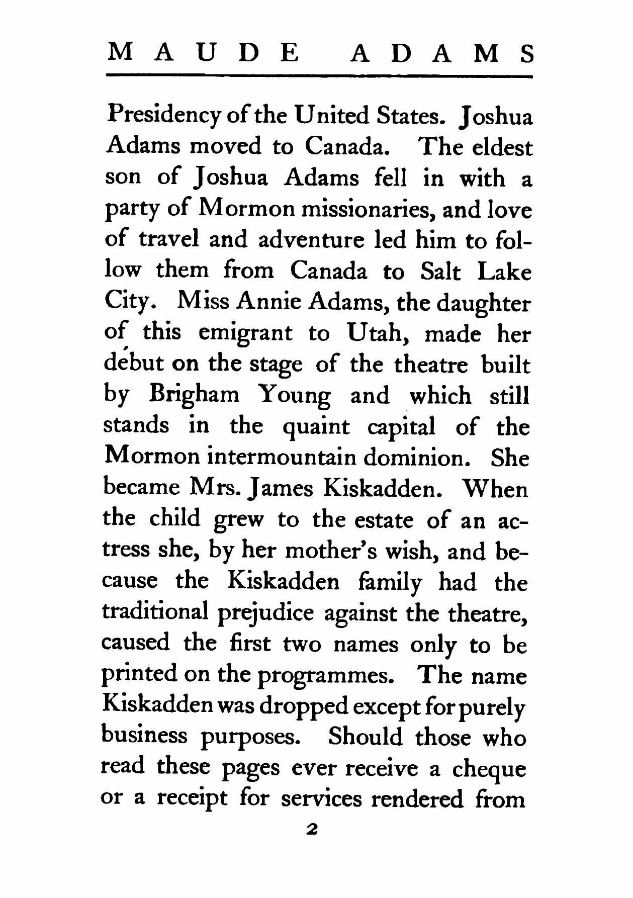 Maude Adams. a biography — фото 1