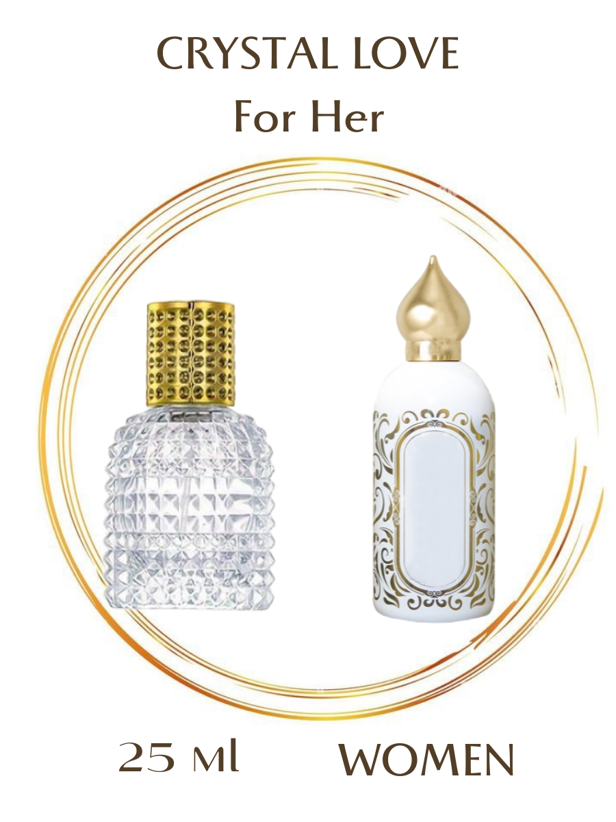 Духи парфюм CRYSTAL LOVE For Her спрей 25 мл женские, восточные, гурманские