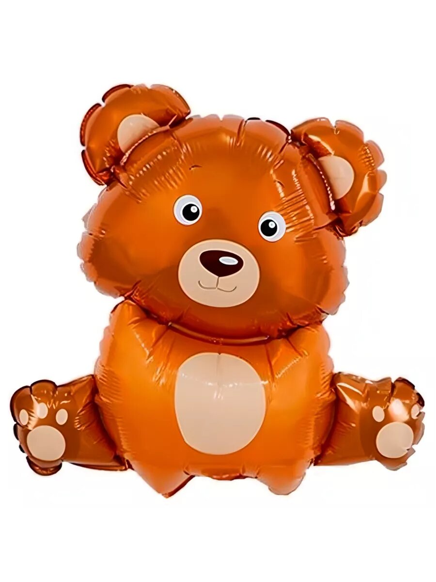 Лесной Мишка в упаковке, фольгированный шар (32"/81 см ) 1 шт. / Веселуха