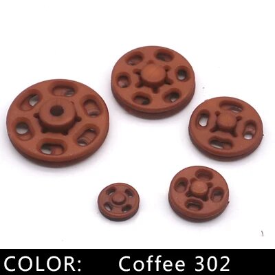 Пластиковые кнопки St.Lucas Coffee 302, 10mm, коричневые