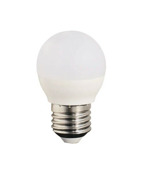 Лампа светодиод. Ecola globe LED 8.0W G45 E27 6500K шар (композит) 78x45