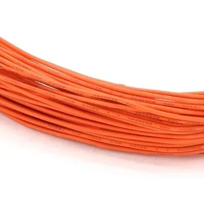 Медный одножильный провод UL1007 26-14 AWG с ПВХ изоляцией 24AWG, Orange, 10 meters