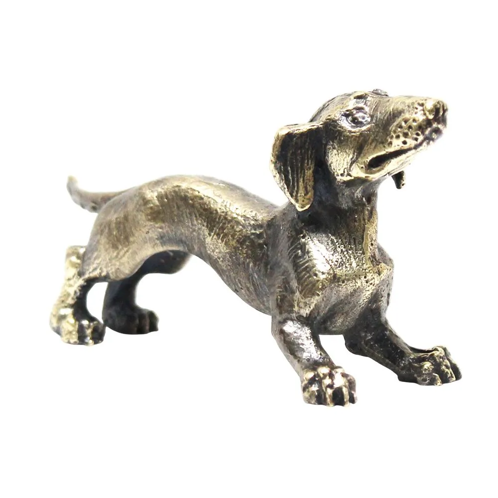 Фигурка из бронзы ручной работы "Такса Эрик"