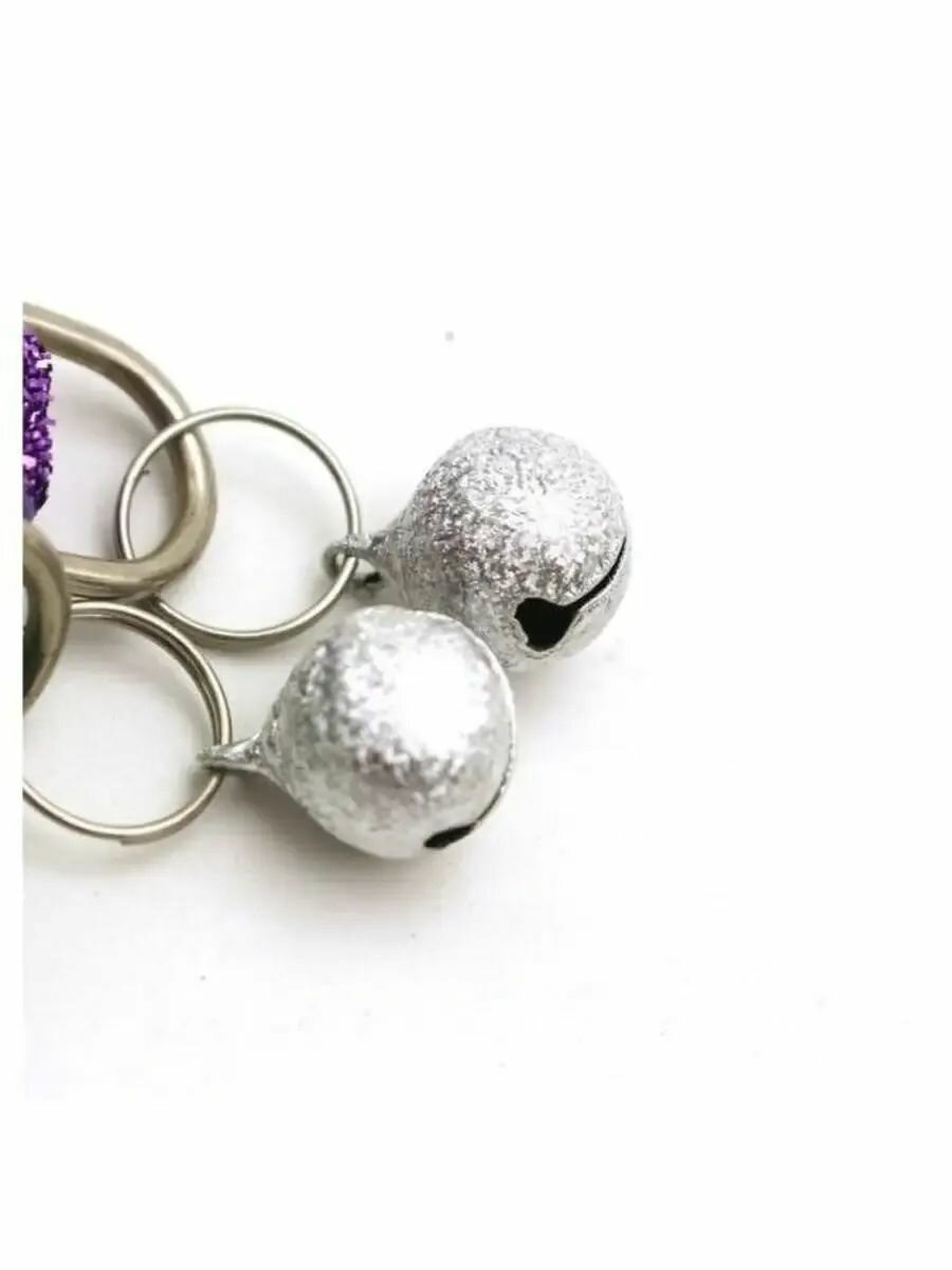 Ошейник праздничный с блестками с колокольчиком