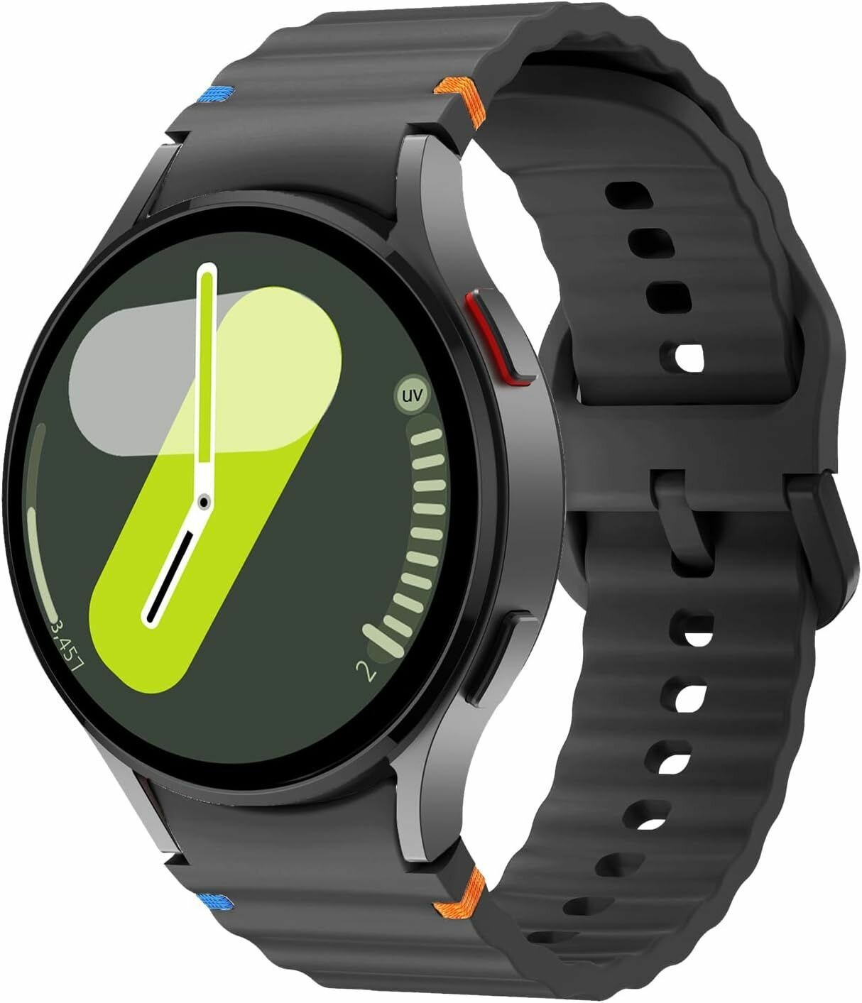 Силиконовый ремень Для Samsung Galaxy Watch 7 6 5 4 40 мм 44 мм 47 мм 42 мм 46 мм, бесшовный силиконовый ремешок
