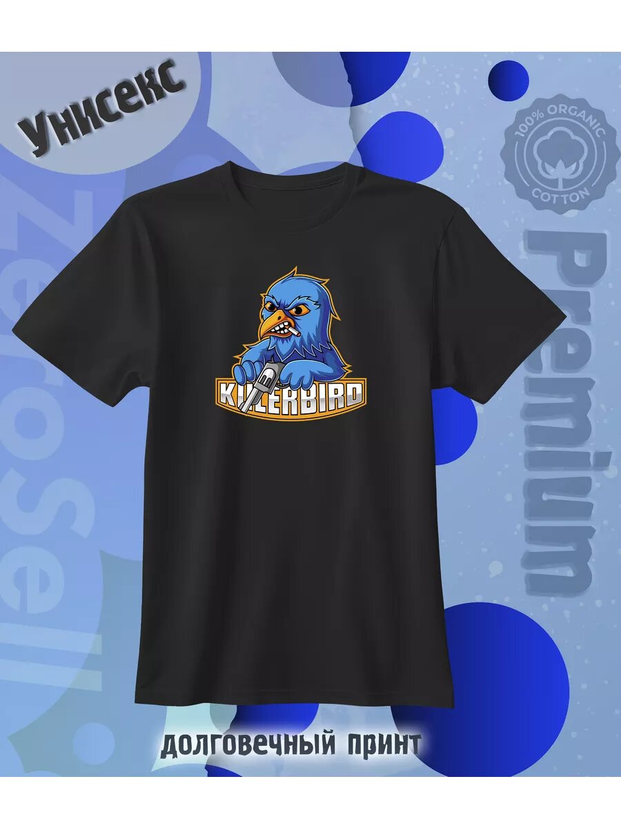 Футболка злая птица killer