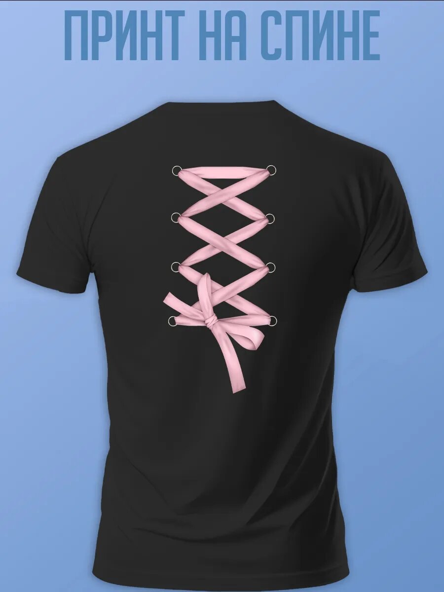 Футболка с лентой бантик на спине