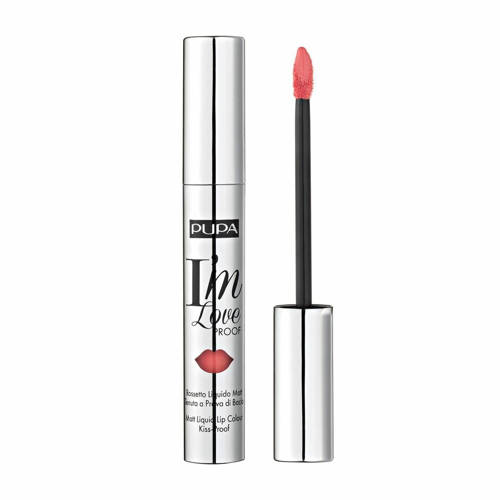 PUPA Губная помада жидкая I'm loveproof матовая, 2,7 мл, 001