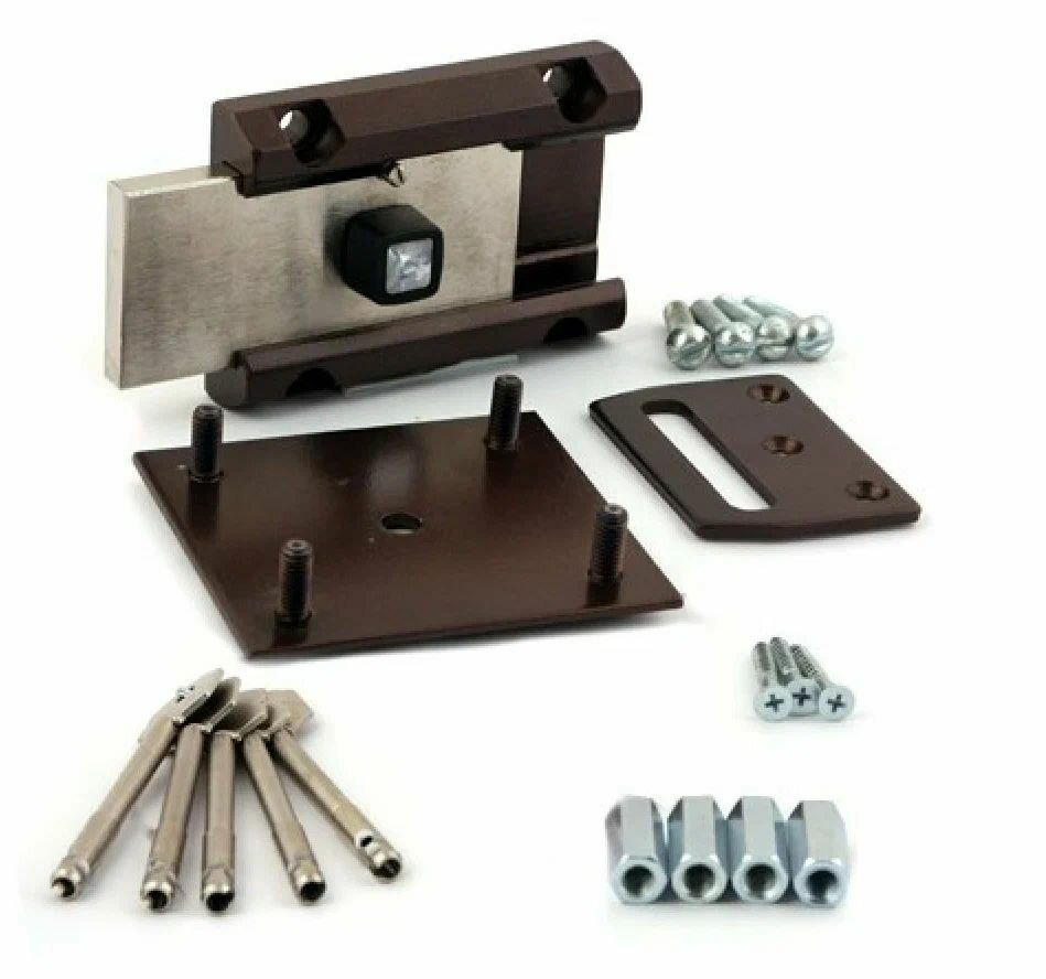 Замок накладной цилиндровый помповый Барьер 4Р