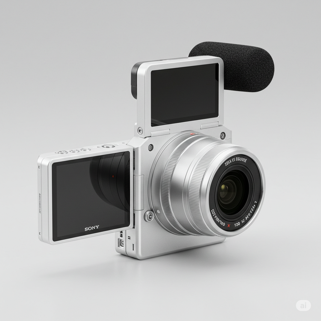 Sony ZV-1 Vlogging Camera (White) – Compact 4K Camera with Flip Screen & Fast Autofocus